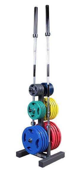 Body solid Olympic Plate Tree & Bar Holder – Fitness Specialist